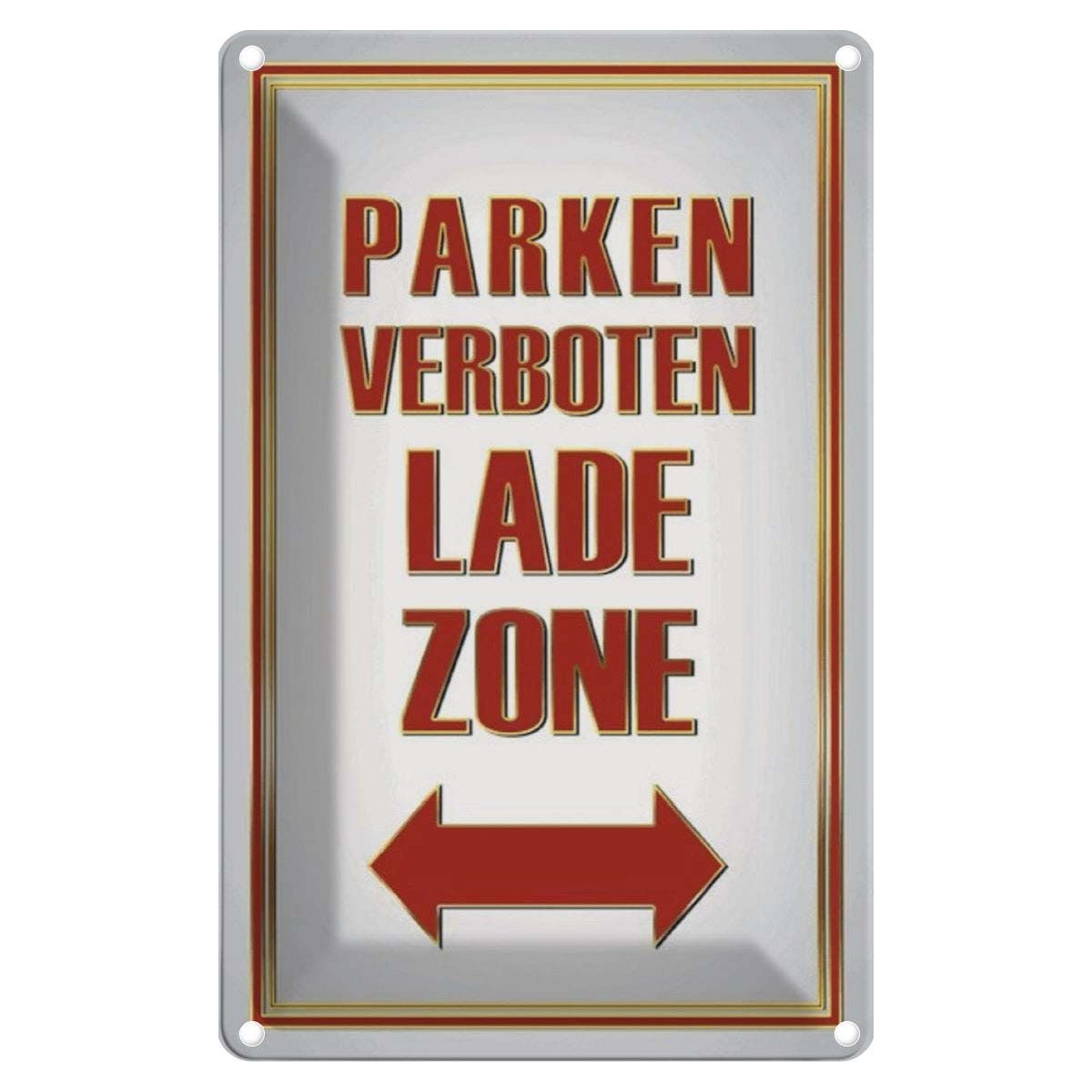 Jetzt Blechschild 30x20 cm Parken verboten Ladezone online kaufen - v