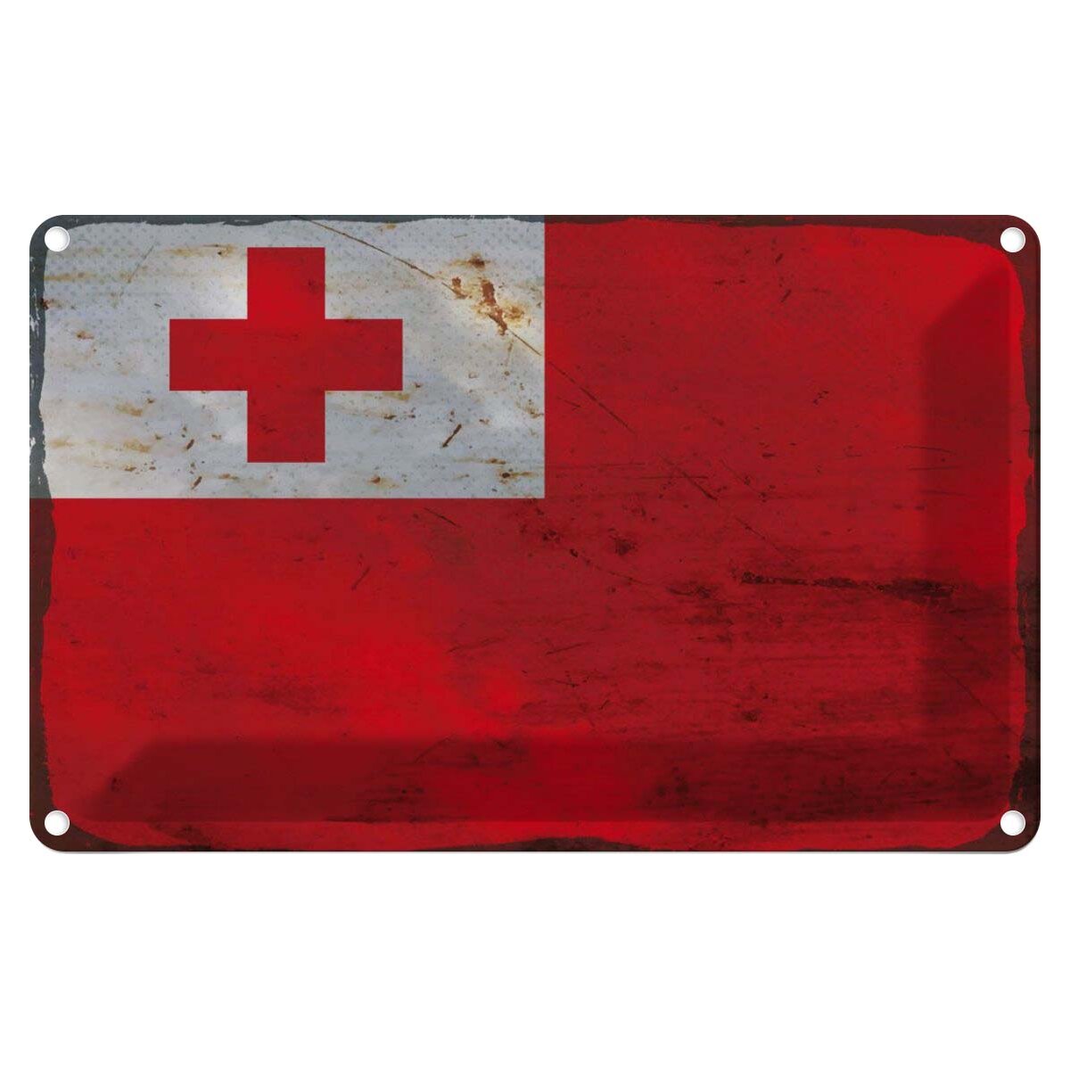 Jetzt Blechschild 20x30 cm Tonga Flag of Tonga Rost online kaufen - v