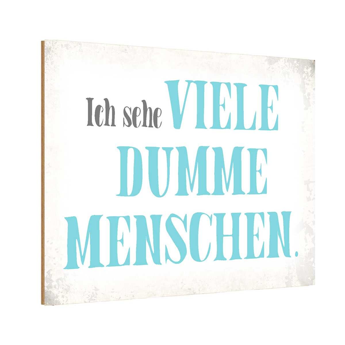 Jetzt Holzschild 20x30 cm ich sehe viele dumme Menschen online kaufen
