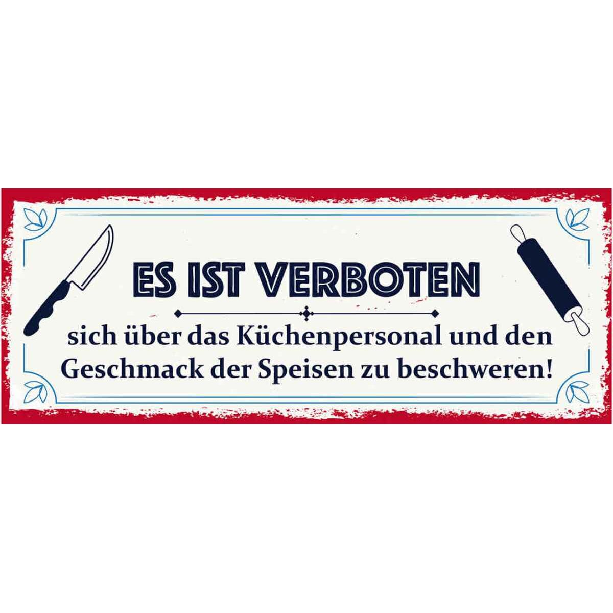 Jetzt Holzschild 10x27 cm Es ist verboten sich über das online kaufen