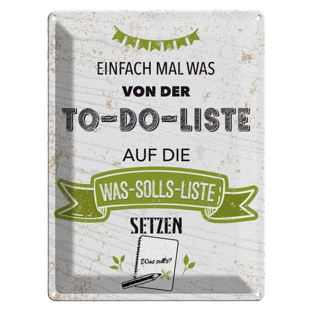 Jetzt Blechschild 40x30 cm Einfach mal was von To do liste online kau