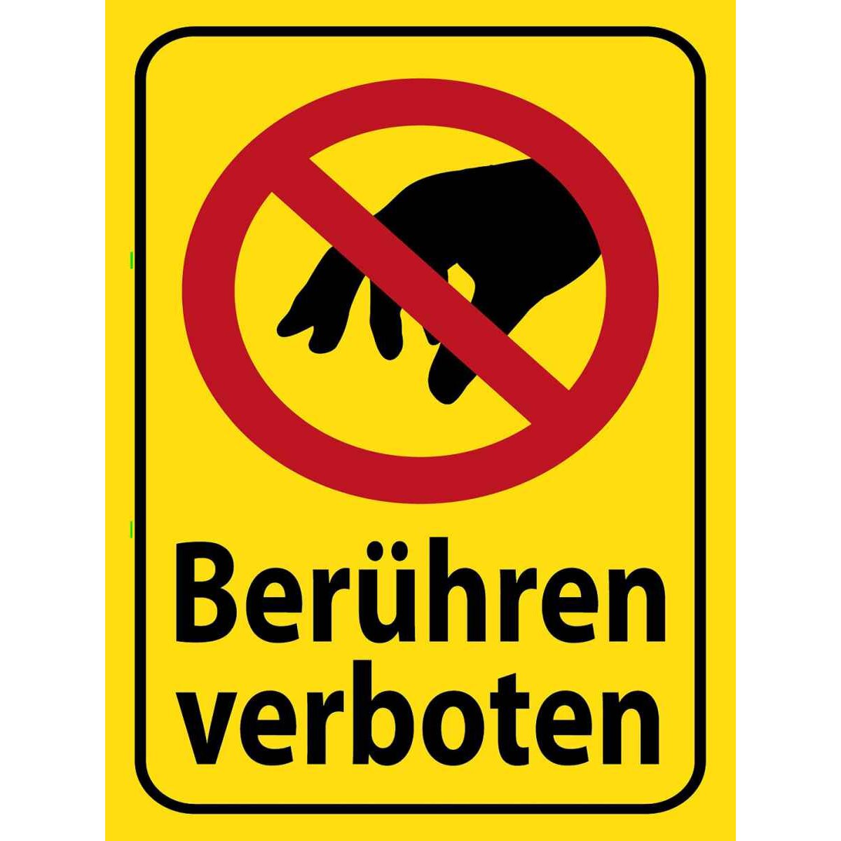 Jetzt Holzschild 40x30 cm berühren verboten online kaufen - vianmo
