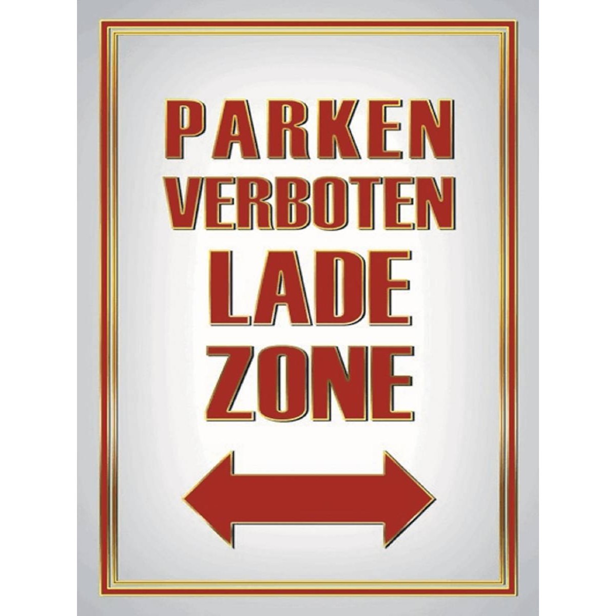 Jetzt Holzschild 40x30 cm Parken verboten Ladezone online kaufen - vi